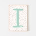Dash Initial Print Personalised Name Scandi Nursery Letter - Etsy UK