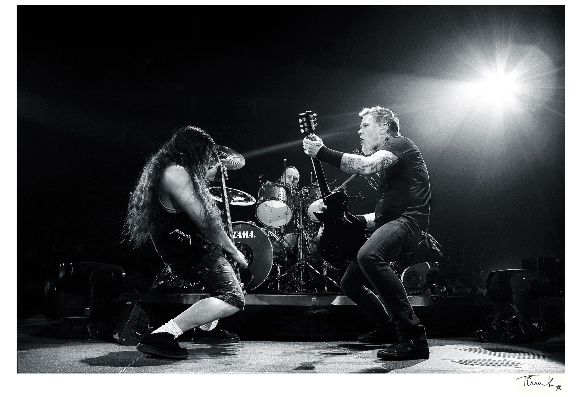 Metallica Photo Print, Lars Ulrich, James Hetfield, Robert Trujillo ...
