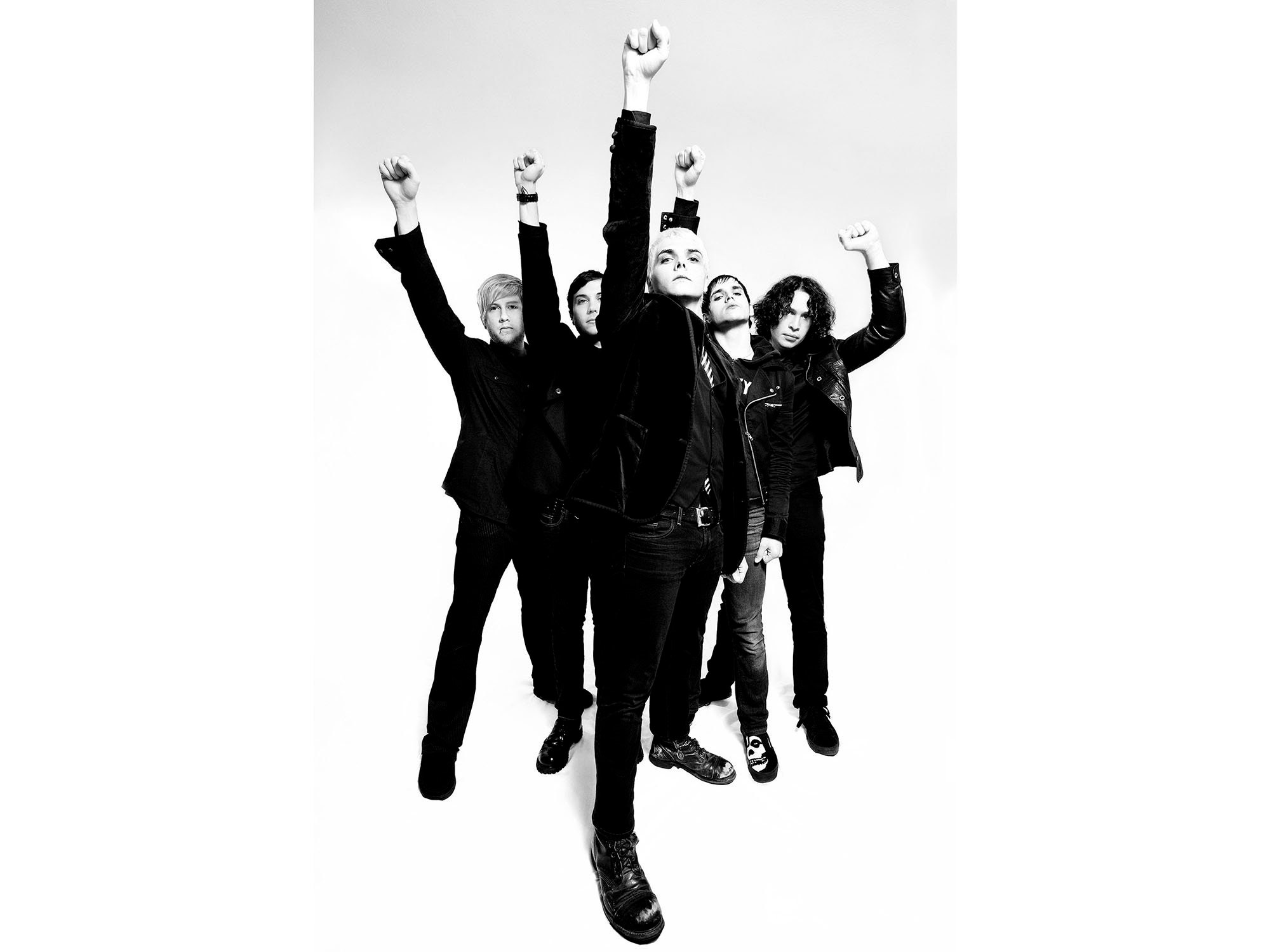 My Chemical Romance Hand Printed GREETING CARD, Black Parade MCR Emo ...