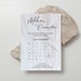 Marble Calendar Wedding Invitation Template, Minimalist Simple 5x7 One ...