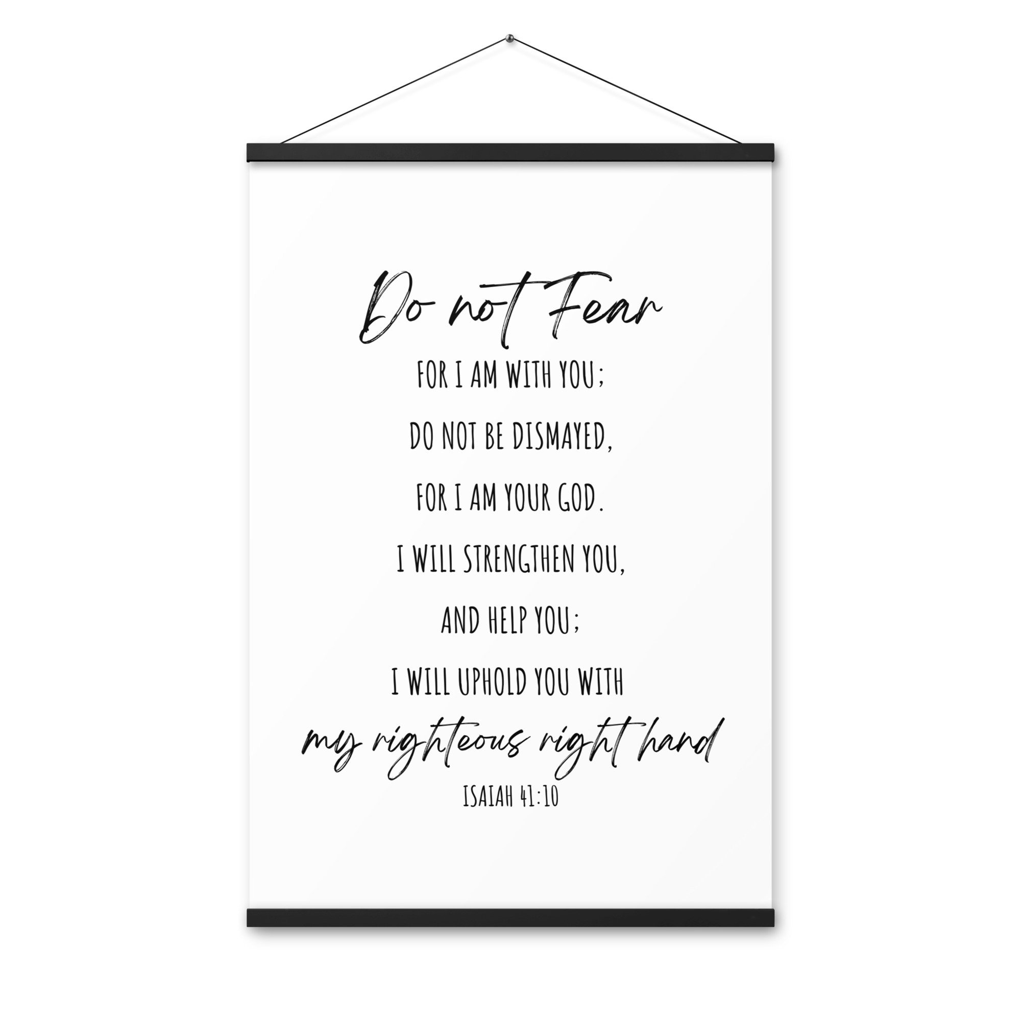 Isaiah 41:10 Poster Isaiah Wall Hanging Scripture Decor Isaiah Decor Do ...