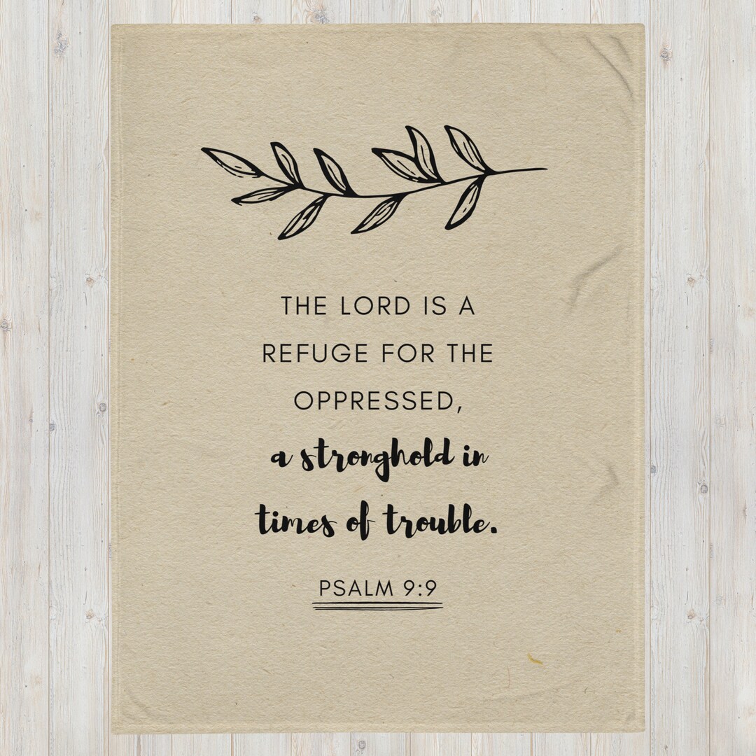Psalm 9:9 Blanket Throw Bible Verse Throw Psalm Comfortable Soft ...