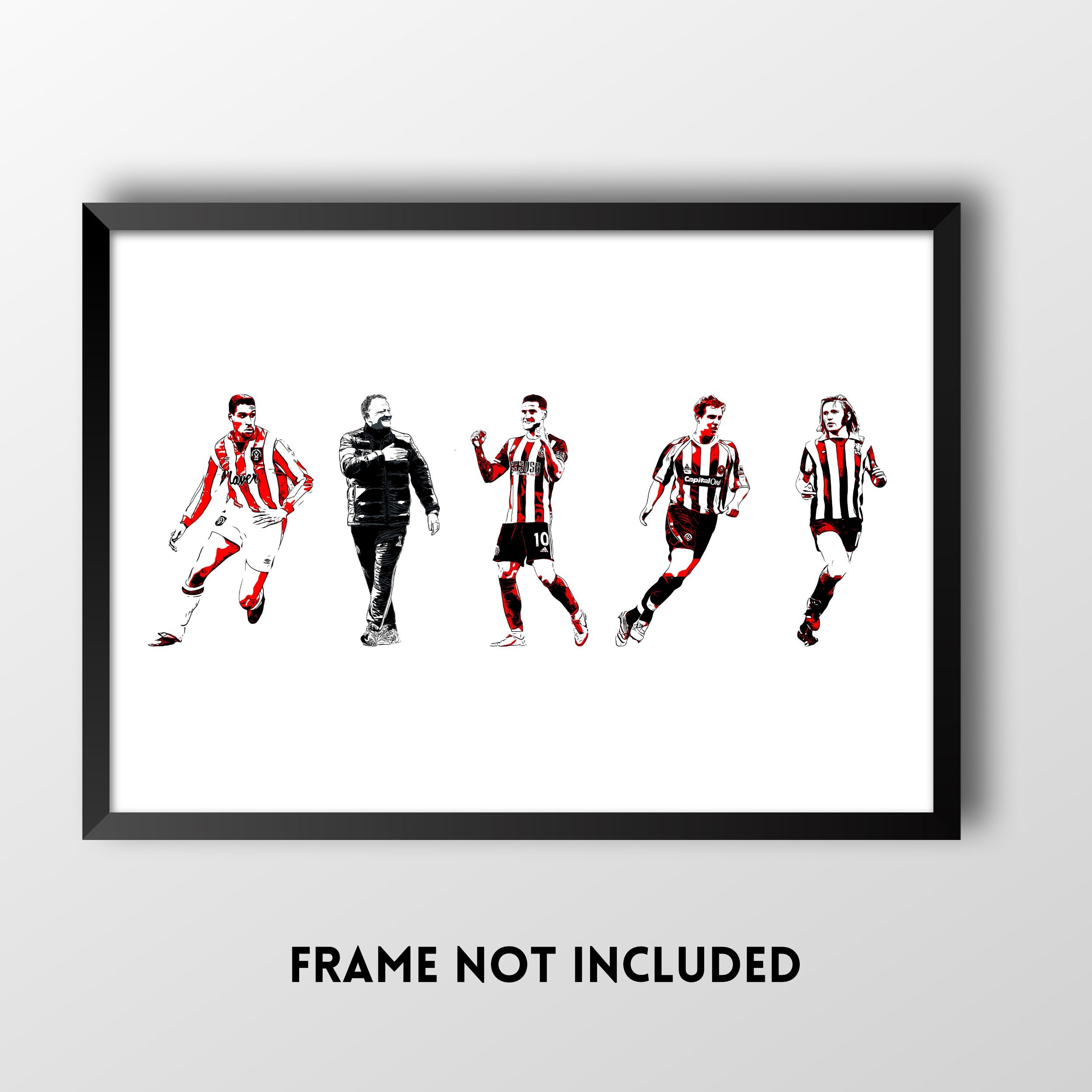 Abstract Sheffield United icons legacy print | Etsy