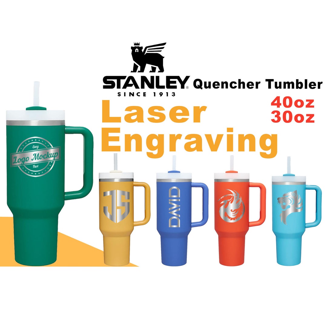 Stanley 40oz Quencher H2.0 Stainless Steel Tumbler, Personalized ...
