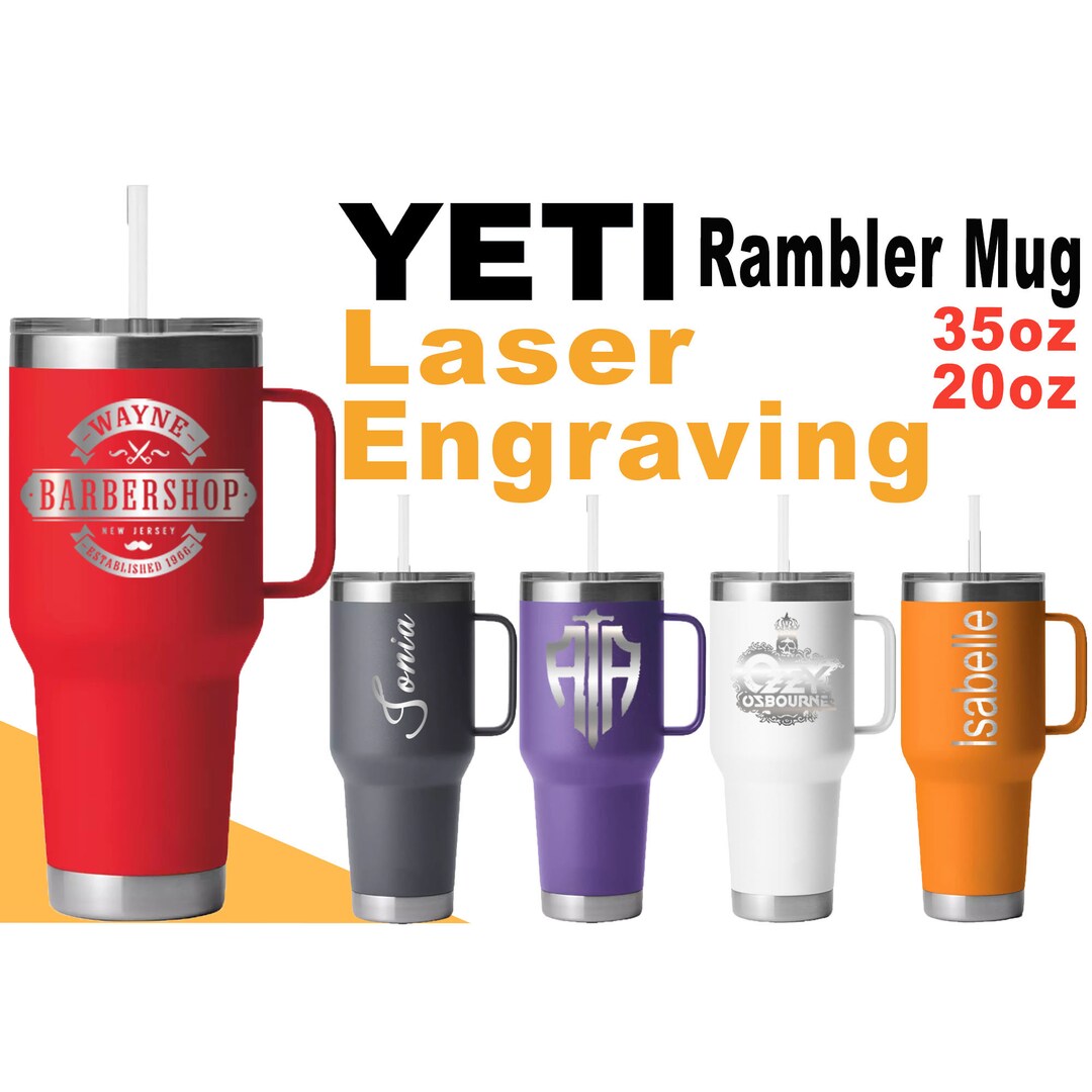 YETI Rambler Mug Stainless Steel, Personalized Stainless Steel Mug ...