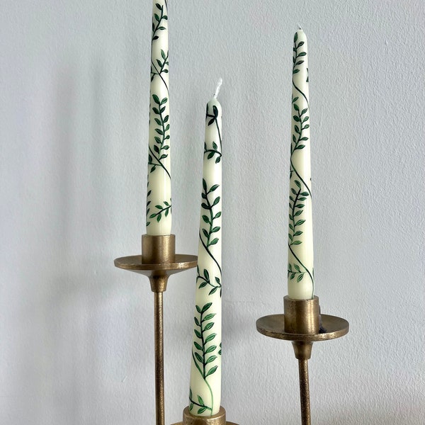 Painted Candlesticks - Etsy