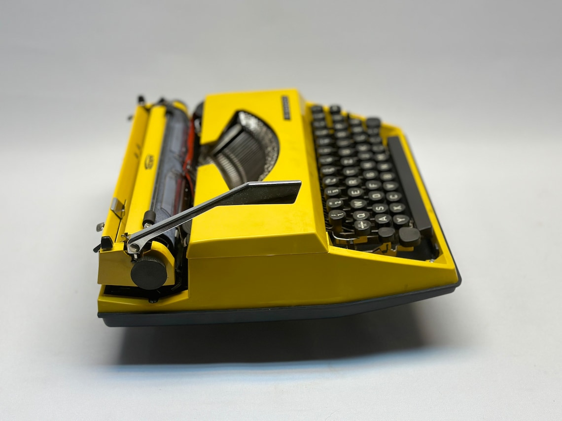Adler Tippa Yellow Typewriter - Perfect Gift for Family and Friends ...