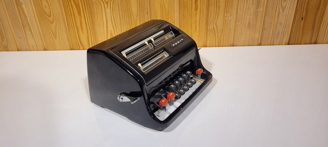 Restored Facit Calculator - Vintage Mechanical Adding Machine, Office ...