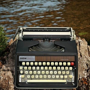 Vintage Black Brother Typewriter - Classic Manual Machine - Etsy