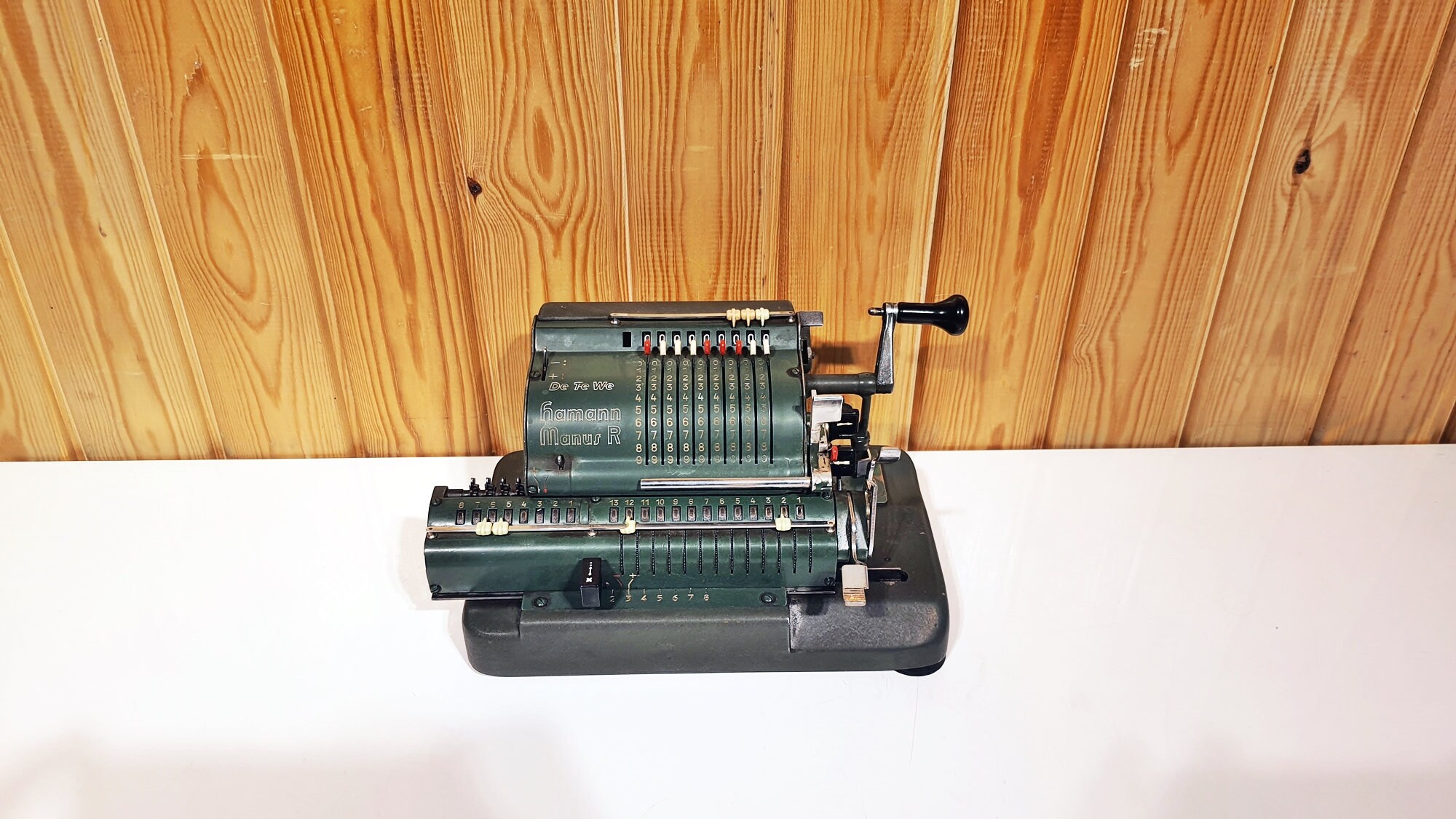 Hamann Manus R (de-te-we) Calculator Vintage Mechanical Adding Machine ...