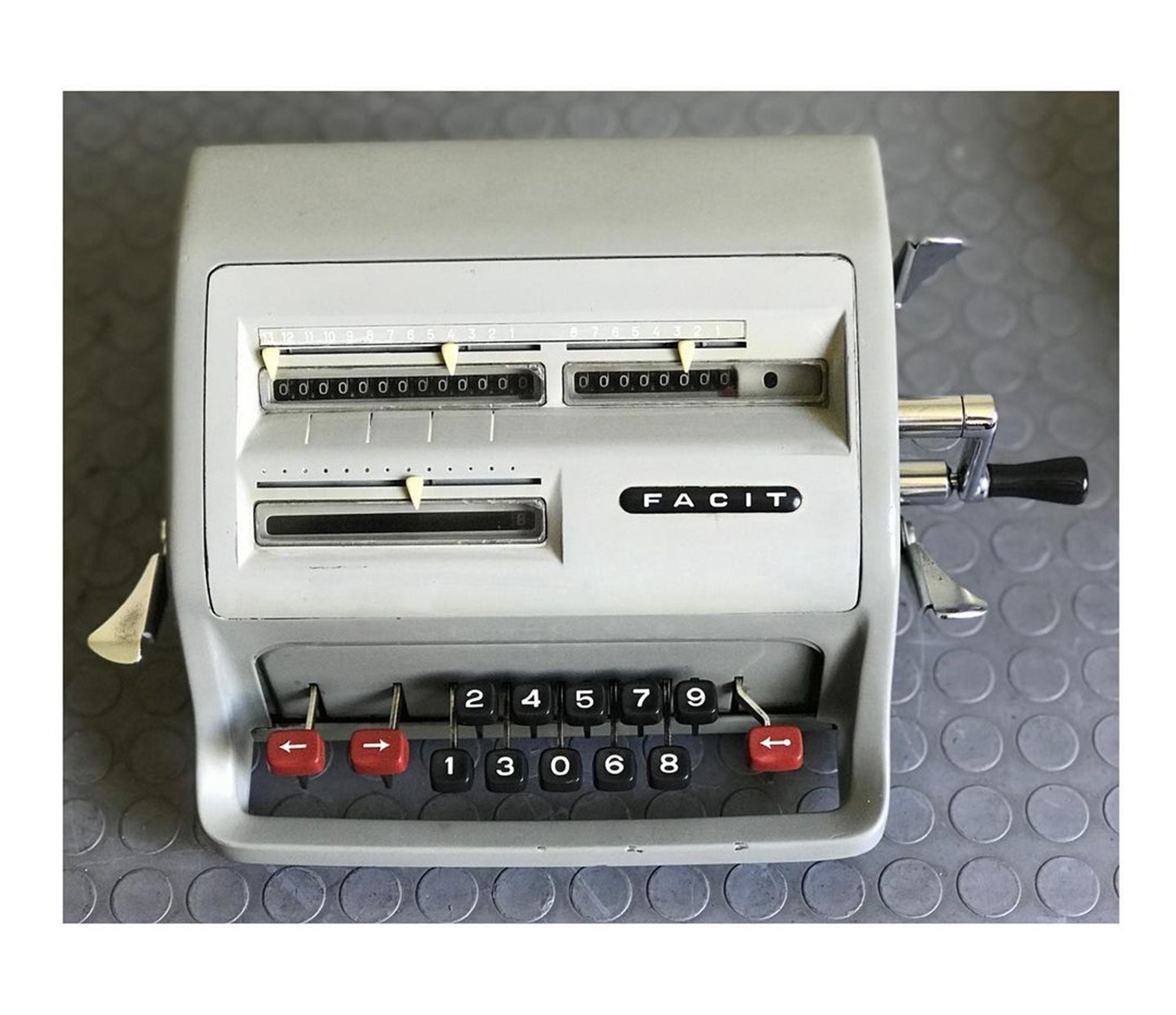 Classic Facit Calculator - Retro Mechanical Office Accessory - 1960s ...