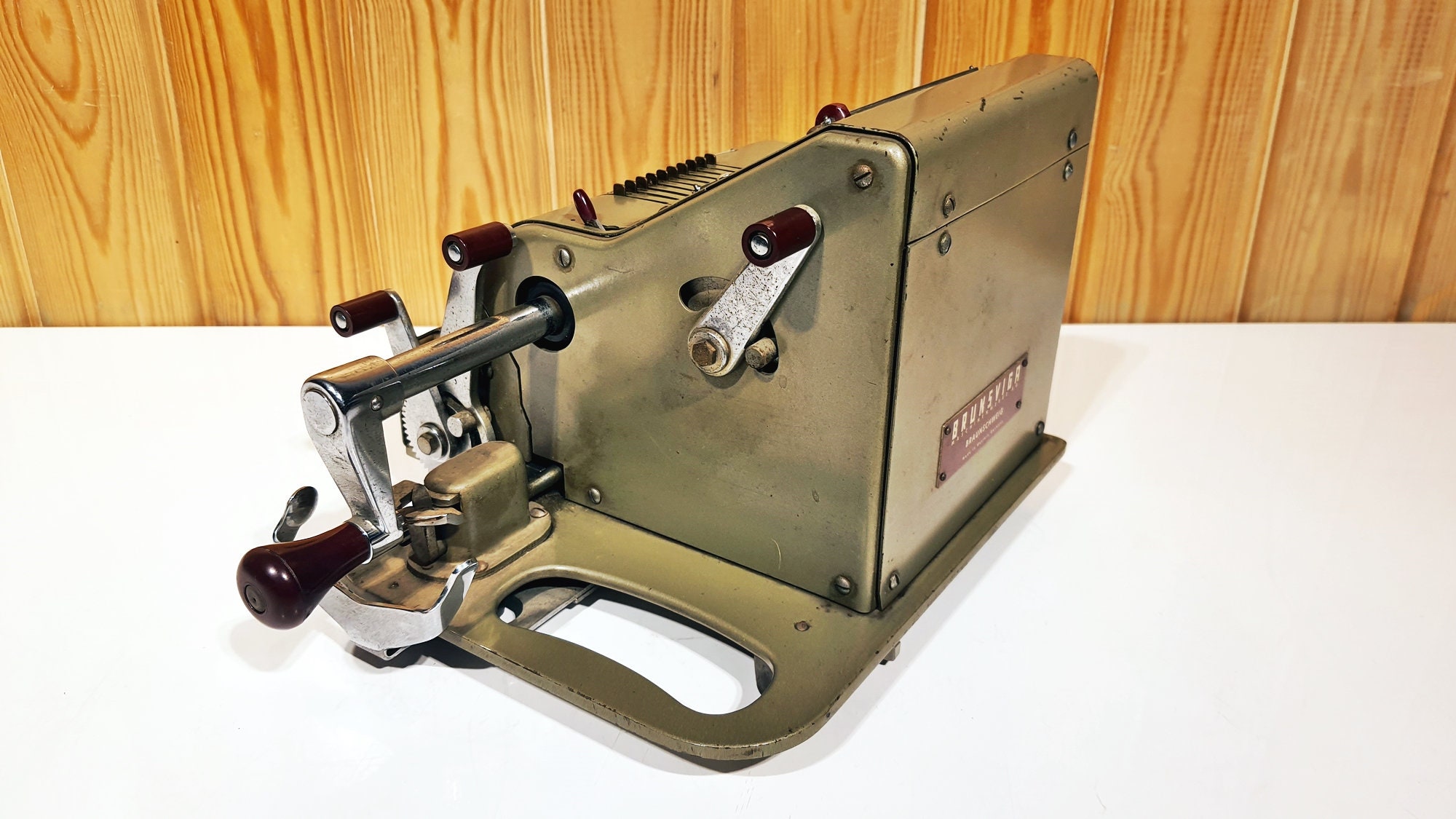 Mechanical Brunsviga Calculator Classic Vintage Office Tool Antique ...