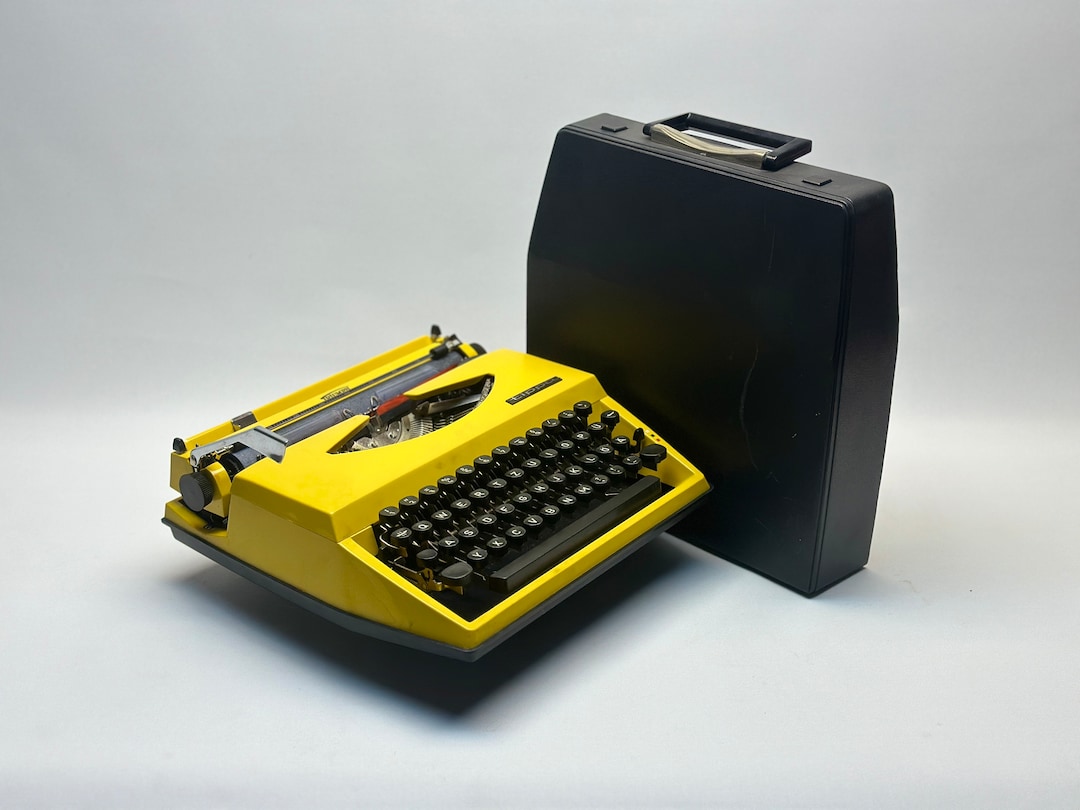 Adler Tippa Yellow Typewriter - Perfect Gift for Family and Friends ...