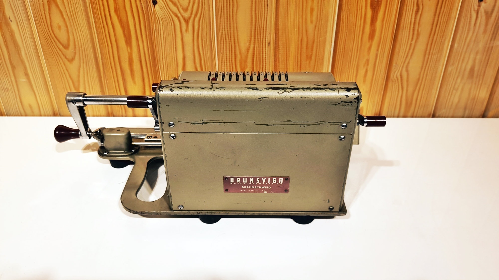 Mechanical Brunsviga Calculator Classic Vintage Office Tool Antique ...