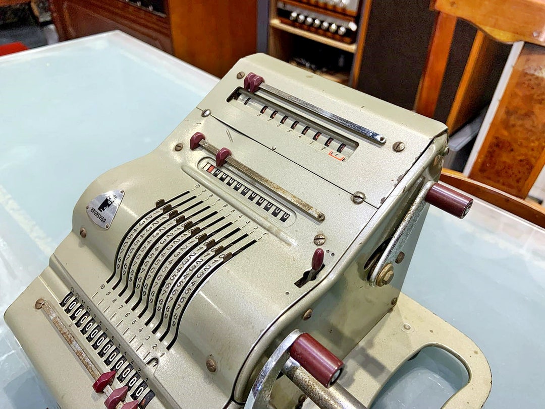 Antique Brunsviga Calculator - 1900s Mechanical Office Gadget ...