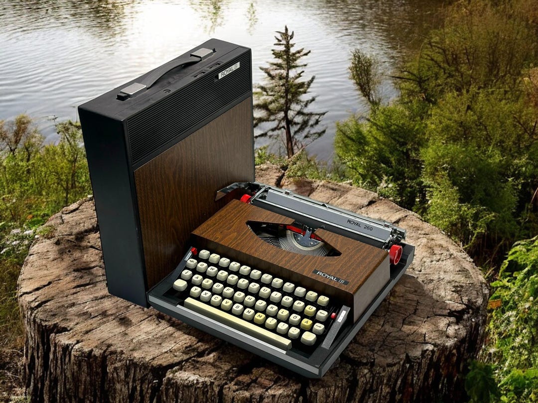 Vintage Royal Typewriter With Radio - Classic Manual Portable ...