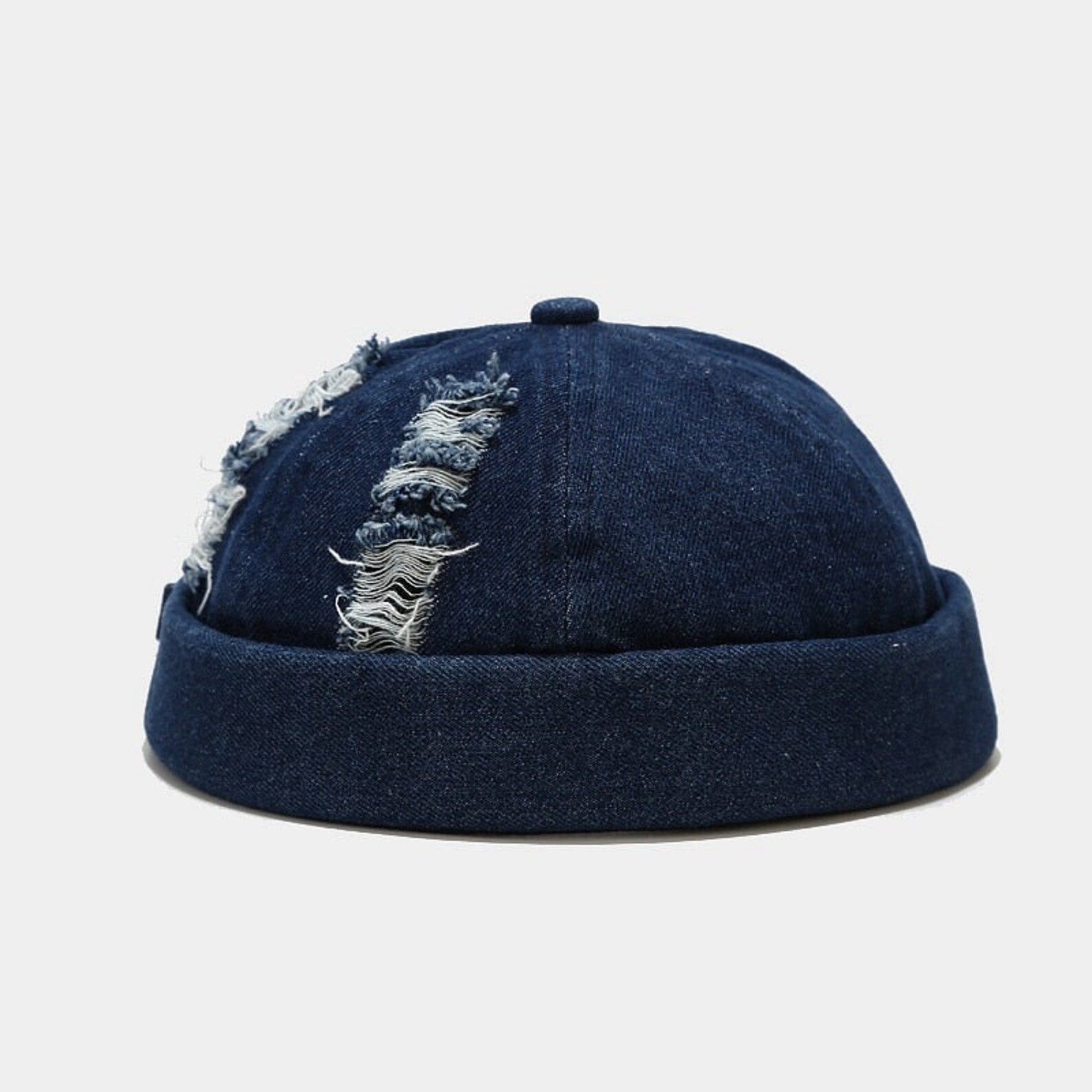 Denim Brimless Hat - Etsy
