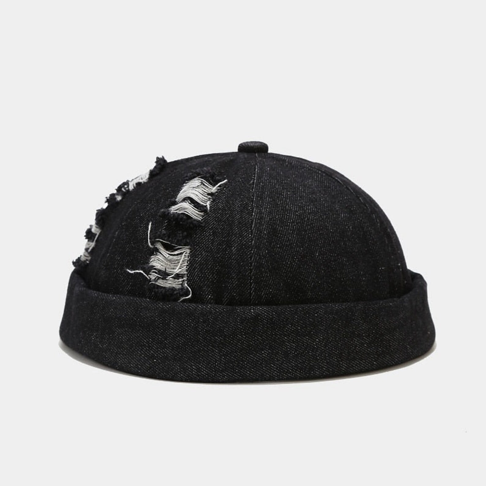 Denim Brimless Hat - Etsy