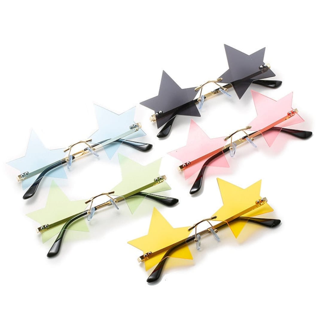 Unique Star Shape Sunglasses - Etsy