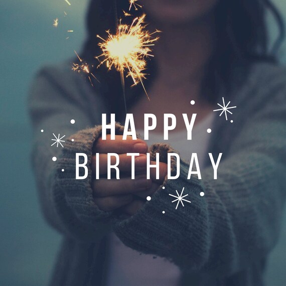 Happy Birthday Digital Card - Etsy