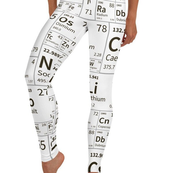 Periodic Table Leggings - Etsy