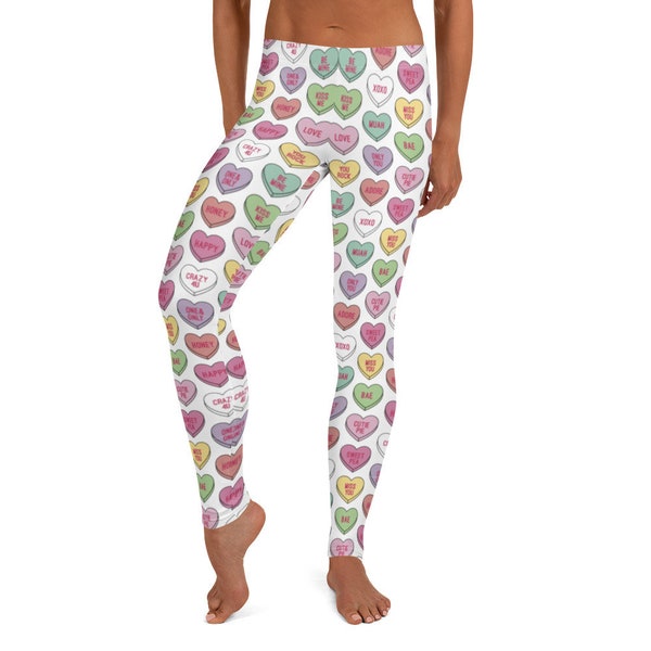 Heart Leggings - Etsy
