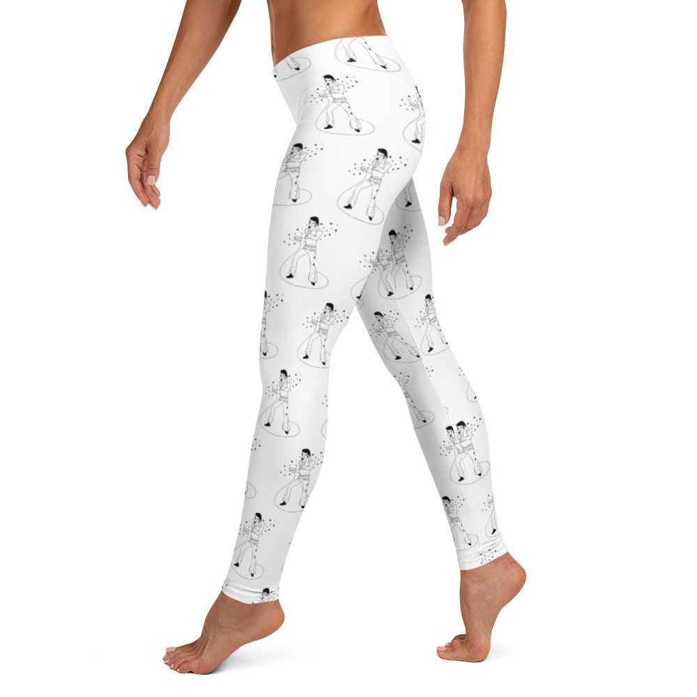 The King Leggings Womens Teen Elvis Presley Retro Stretch Pants Sold By Differing Germ Sku