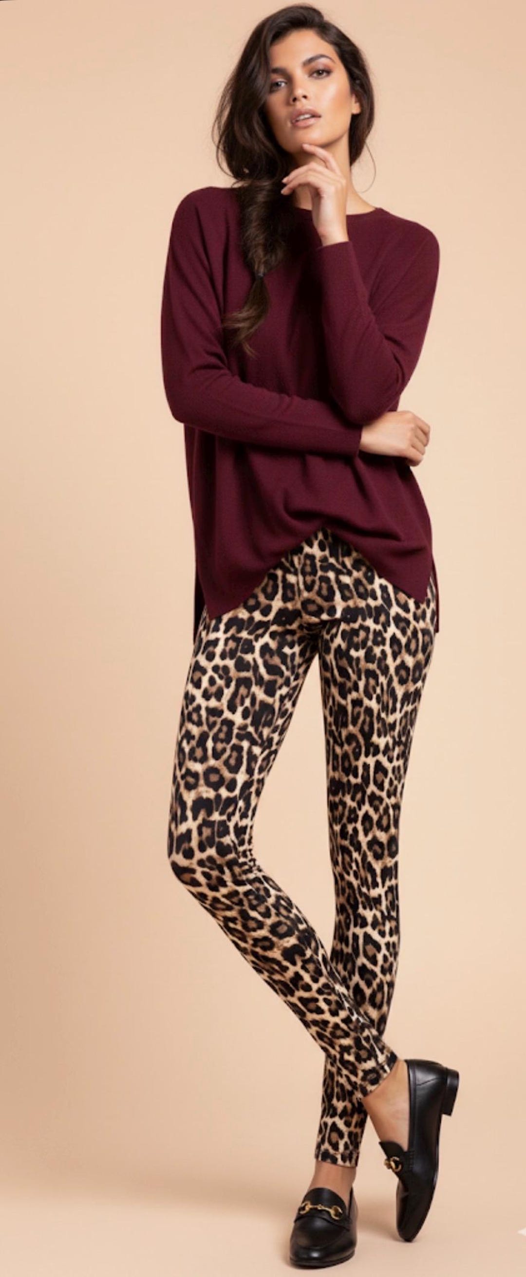 Wanderlust Animal Print Leggings ~ Women's Black Brown Timeless Unique ...