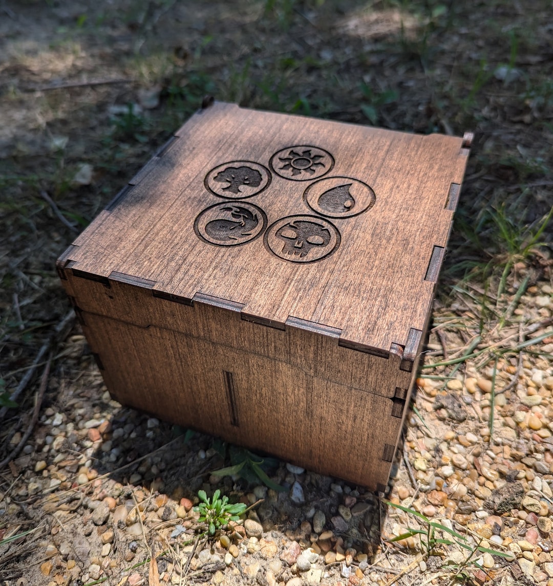 Magic the Gathering Card Box holds Around 540 Sleeved Cards Made With ...