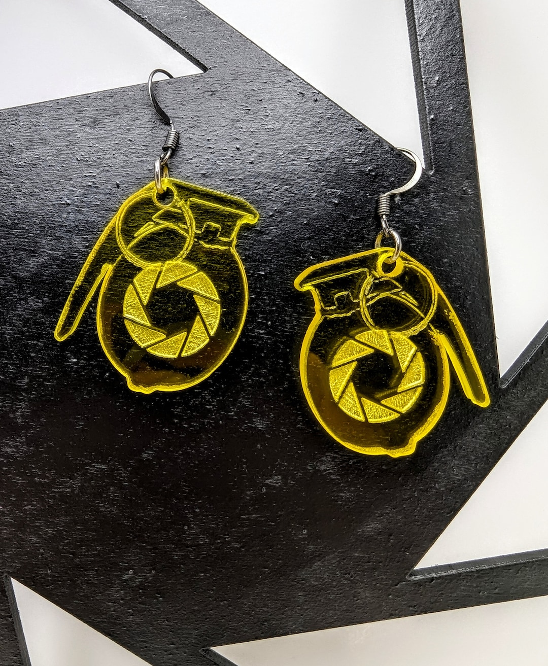 Portal Aperture Science Combustible Lemon Earrings - Burn You House ...