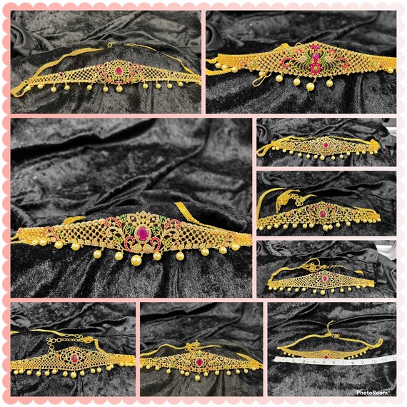 Traditional Gold Belts/gold Saree Belts/gold Waist | Etsy