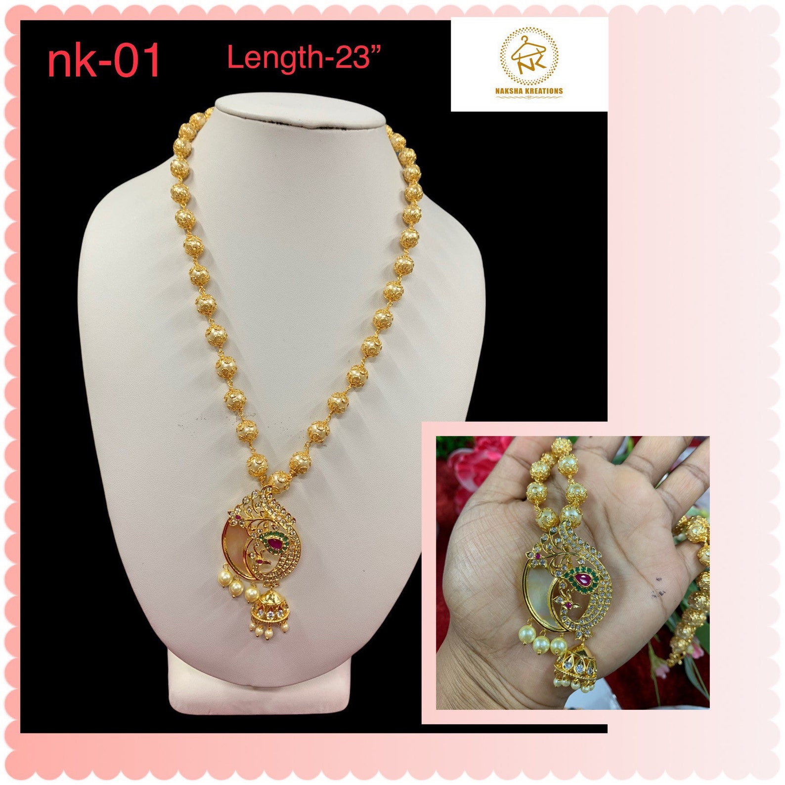 Puligoru Pearl Chain/tiger Nail Chain/puligoru Pendant With - Etsy