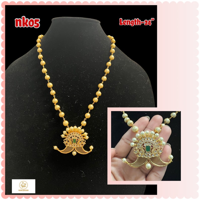 Puligoru Pearl Chain/tiger Nail Chain/puligoru Pendant With - Etsy