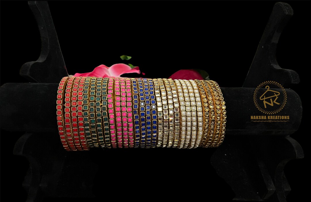 Silk Thread Bangles/women Bangles/kids Bangles/maggam Work Bangles ...
