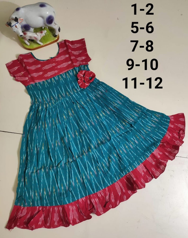 Ikkath Frocks/ruffle Frocks/girls Frocks/kids Dresses/baby Dresses ...