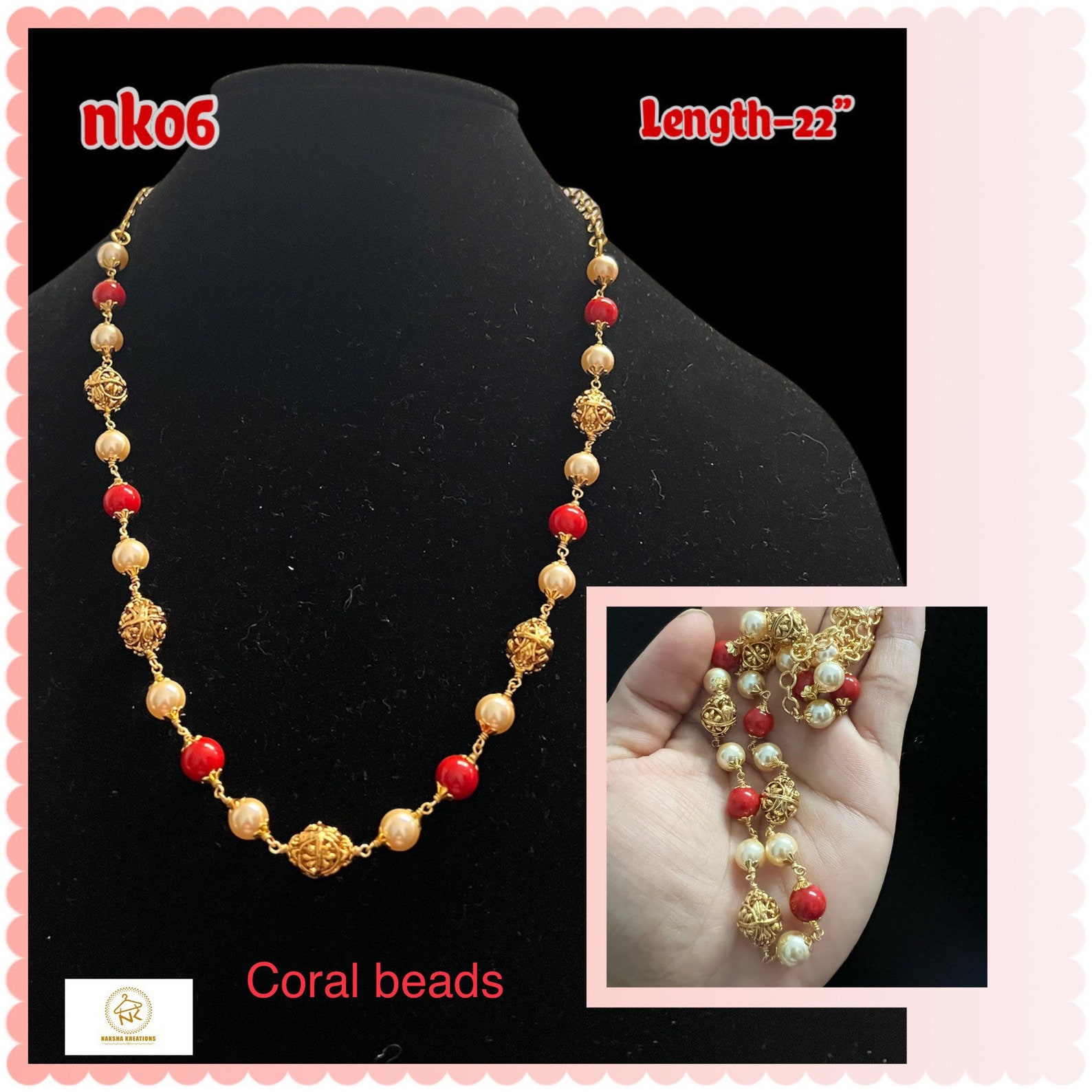 Puligoru Pearl Chain/tiger Nail Chain/puligoru Pendant With - Etsy