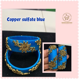 Silk Thread Bangles/women Bangles/kids Bangles/maggam Work Bangles ...