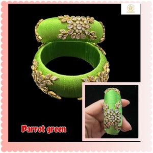 Silk Thread Bangles/women Bangles/kids Bangles/maggam Work Bangles ...