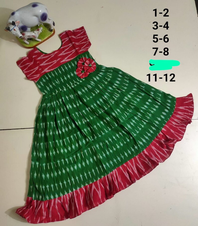 Ikkath Frocks/ruffle Frocks/girls Frocks/kids Dresses/baby Dresses ...
