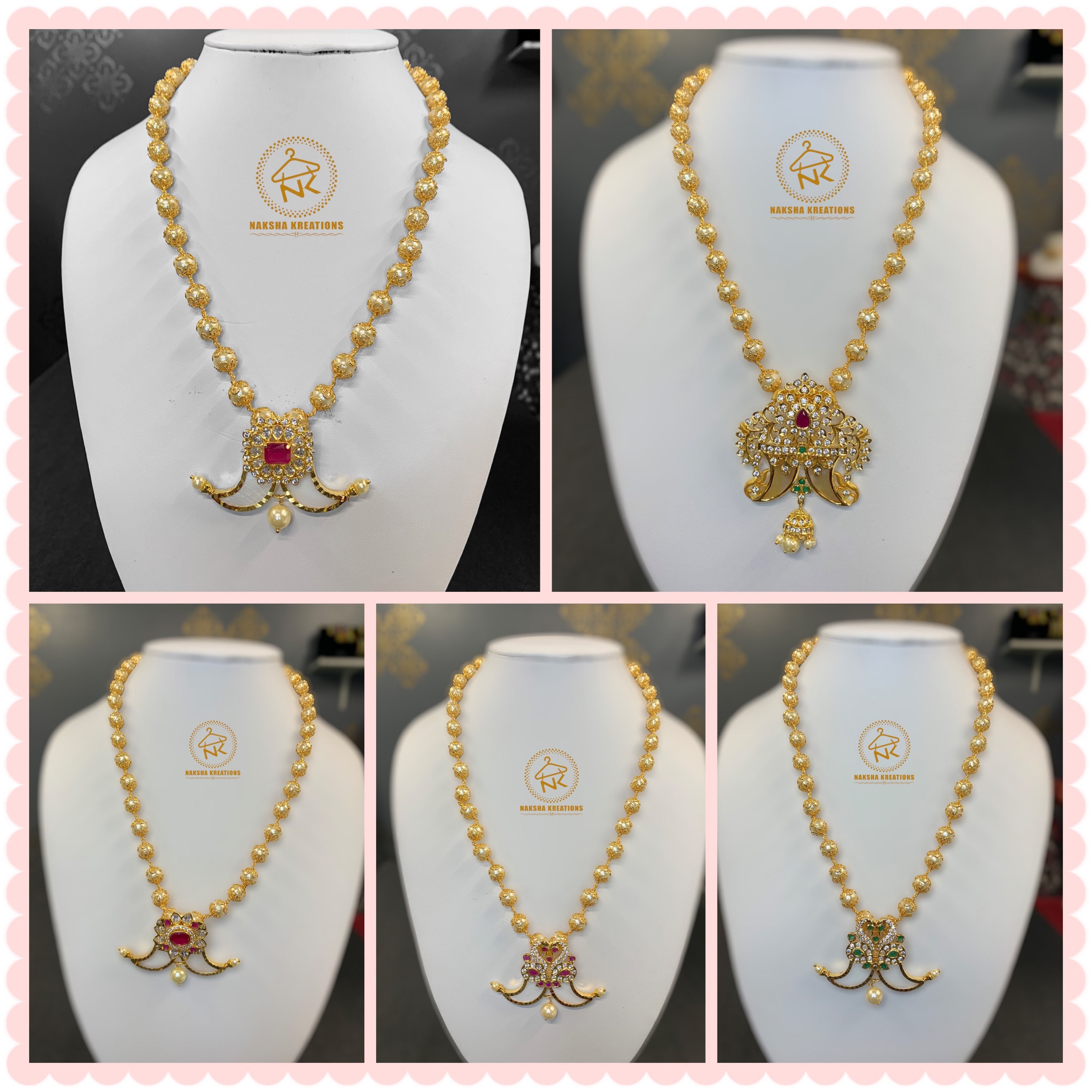 Puligoru pearl chain/tiger nail chain/puligoru pendant with | Etsy