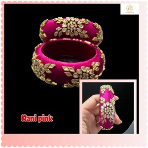 Silk Thread Bangles/women Bangles/kids Bangles/maggam Work Bangles ...