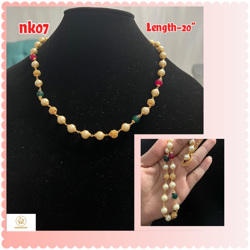 Puligoru Pearl Chain/tiger Nail Chain/puligoru Pendant With - Etsy