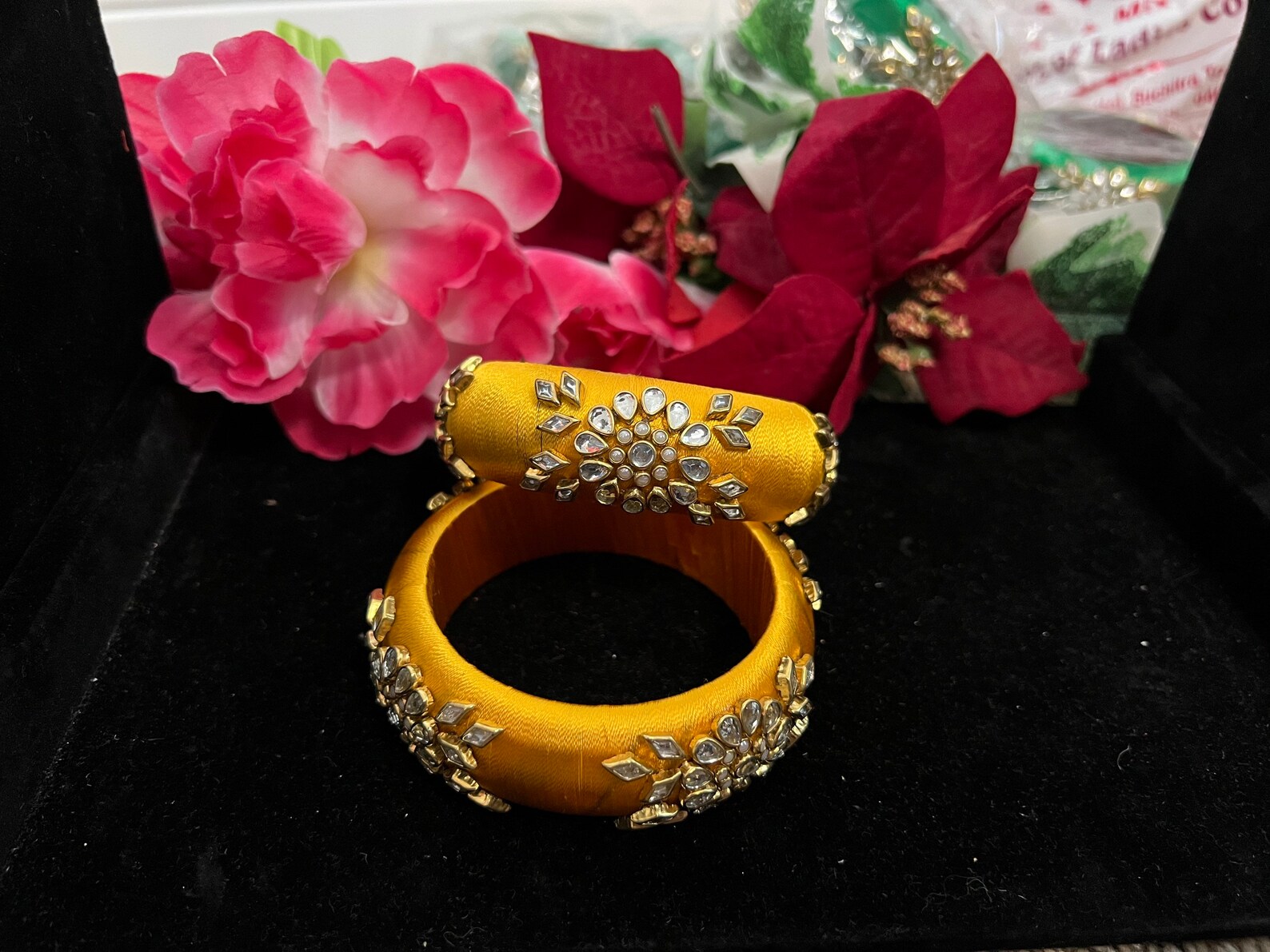 Silk Thread Bangles/women Bangles/kids Bangles/maggam Work Bangles ...