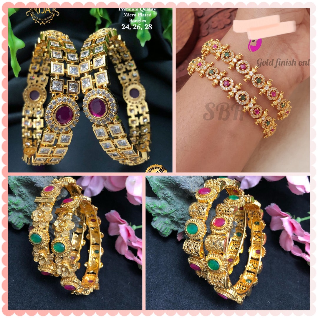 Ruby Bangles/kemp Bangles/emerald Bangles/kada Bangles/gold Bangles ...