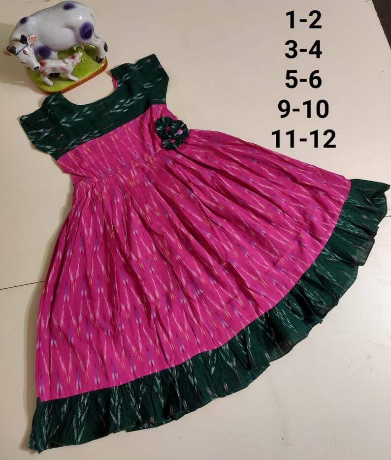 Ikkath Frocks/ruffle Frocks/girls Frocks/kids Dresses/baby Dresses ...