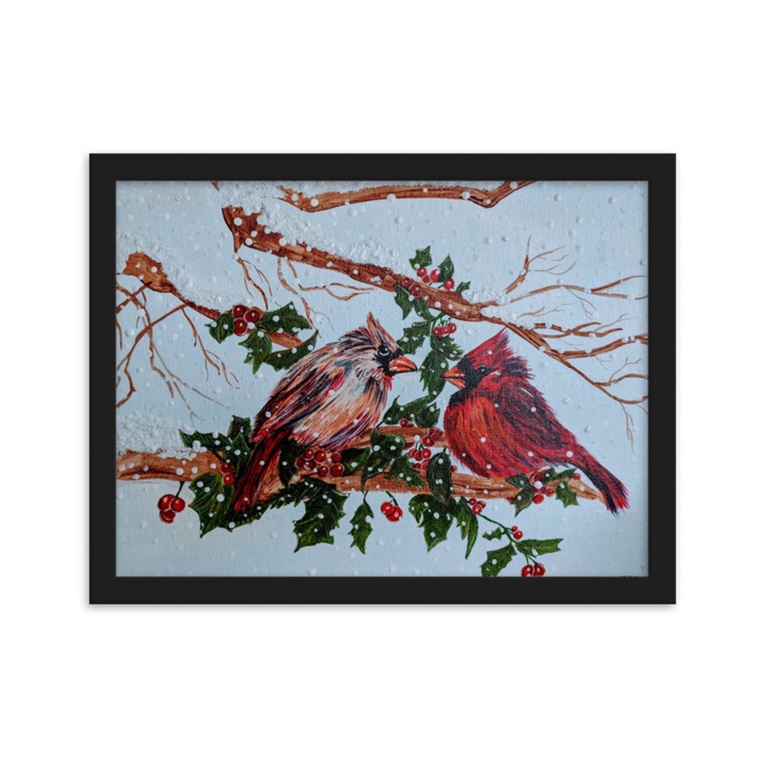 Digital Download Wall Art | Art Printable | Cardinals | Realism | Bird ...