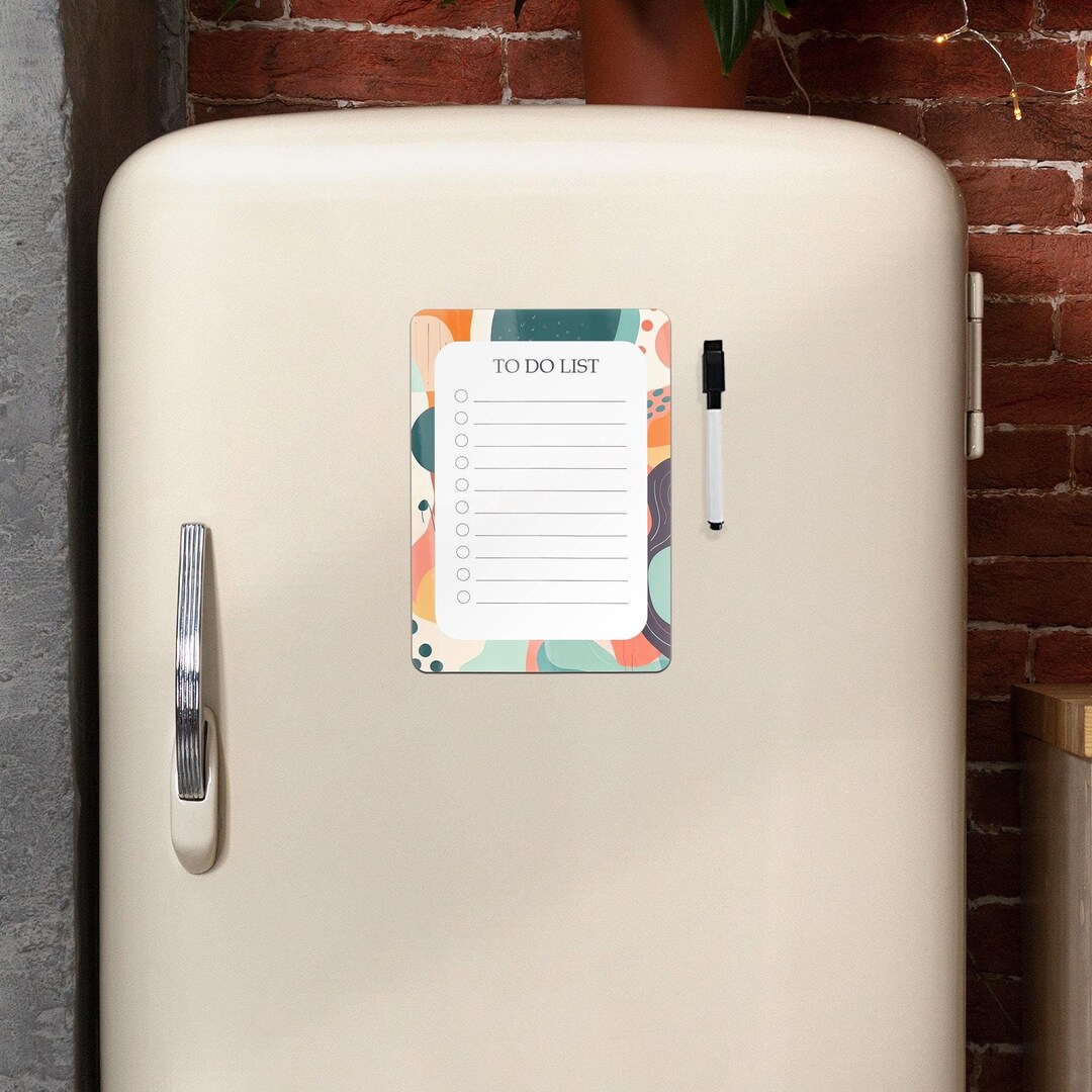 Magnetic To-do List Magnetic Whiteboard Calendar Family Organiser - Etsy