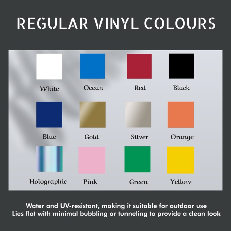 Custom Sticker Decal, Vinyl Custom Decal, Text Decal, Text Sticker ...