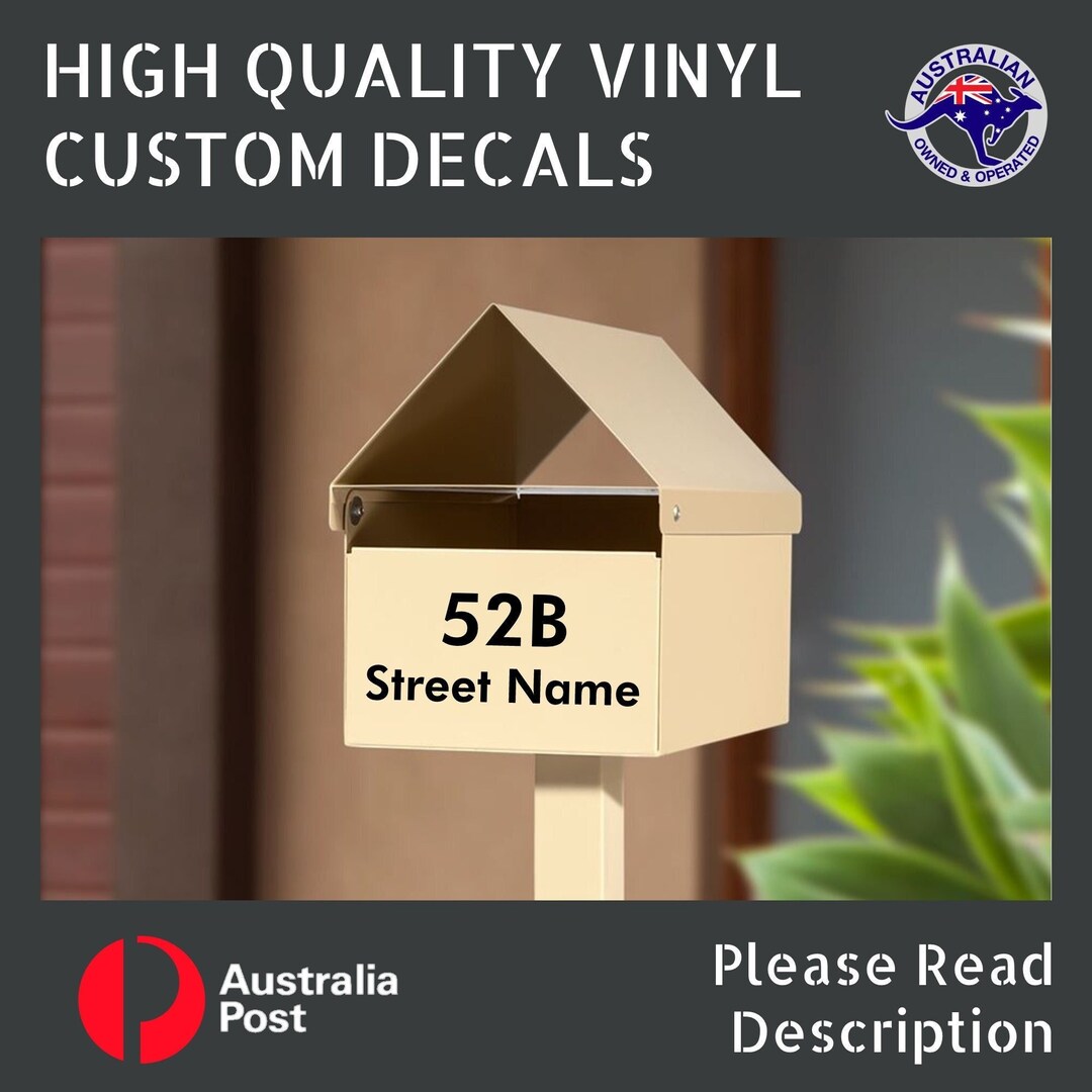 Letterbox Sticker, Mailbox Decal, Mailbox Sticker, Letterbox Decal ...