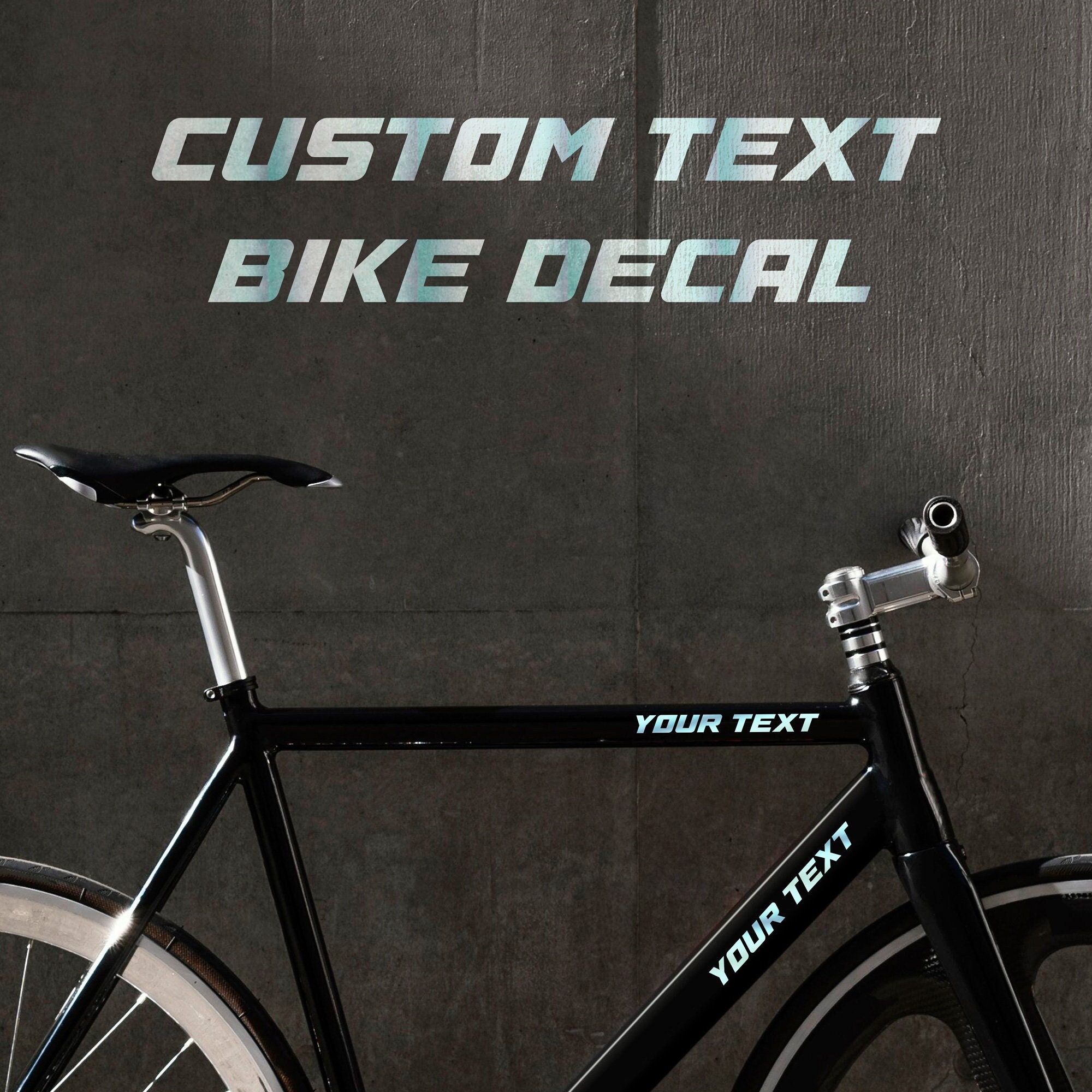 2 Bike Decals, 2x Bike Decals, Personalised Bike Decal, Personalized ...